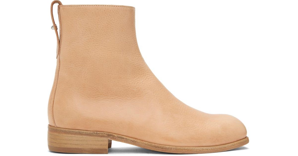Our Legacy Beige Michaelis Boots in Black for Men | Lyst