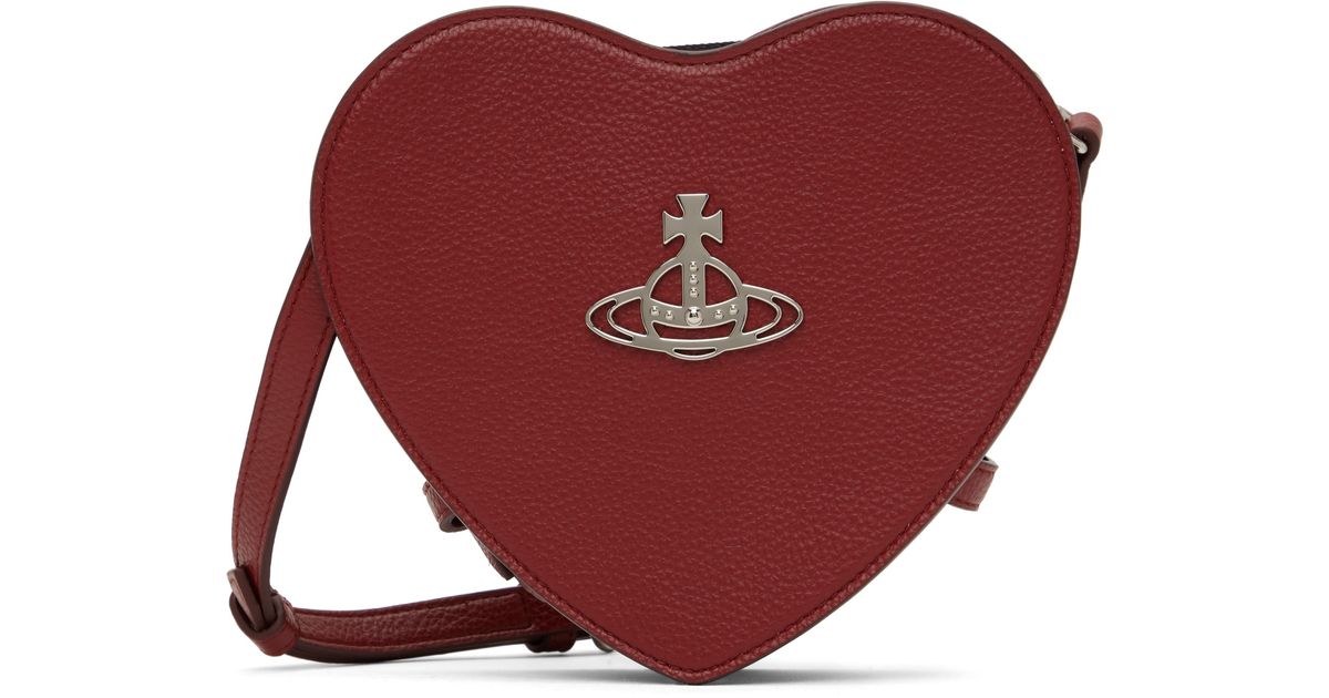 Vivienne Westwood Louise Heart Crossbody Bag in Red | Lyst