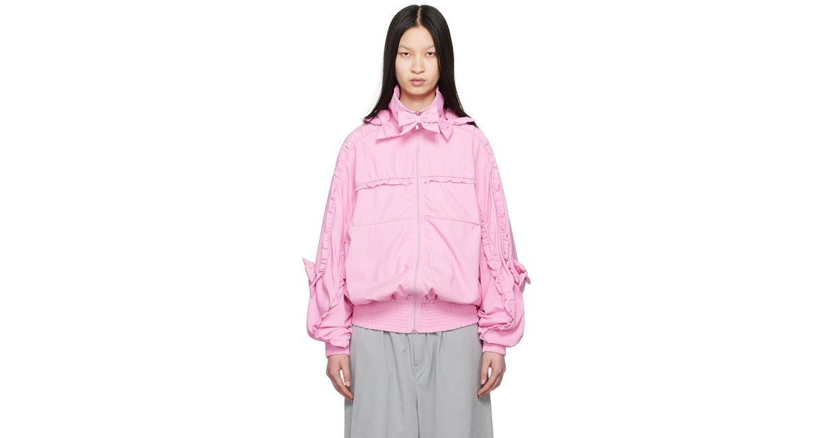 Abra Doll Bomber Jacket in Pink | Lyst
