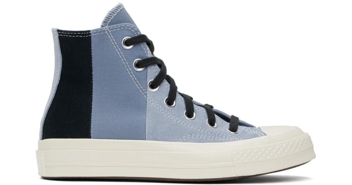 Converse Blue & Black Chuck 70 Patchwork Suede Sneakers | Lyst UK