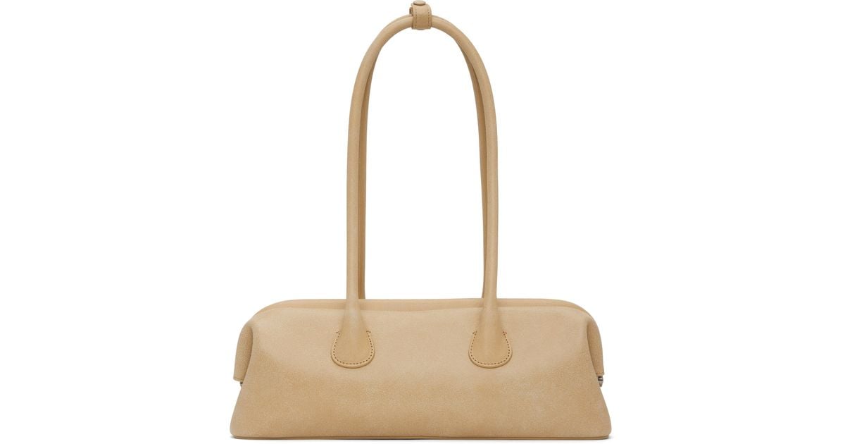 OSOI Tan Boat Wide Bag in Natural | Lyst UK