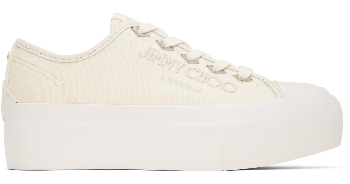 Jimmy Choo Off- Palma Maxi/F Sneakers in Black | Lyst