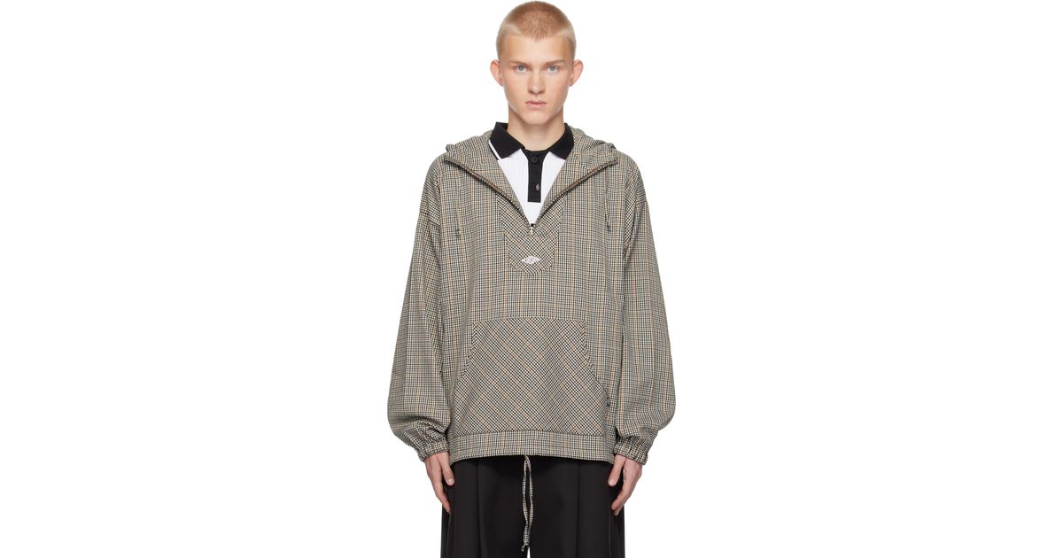 Umbro Slam Jam Edition Masked Club Check Jacket in Gray for Men | Lyst