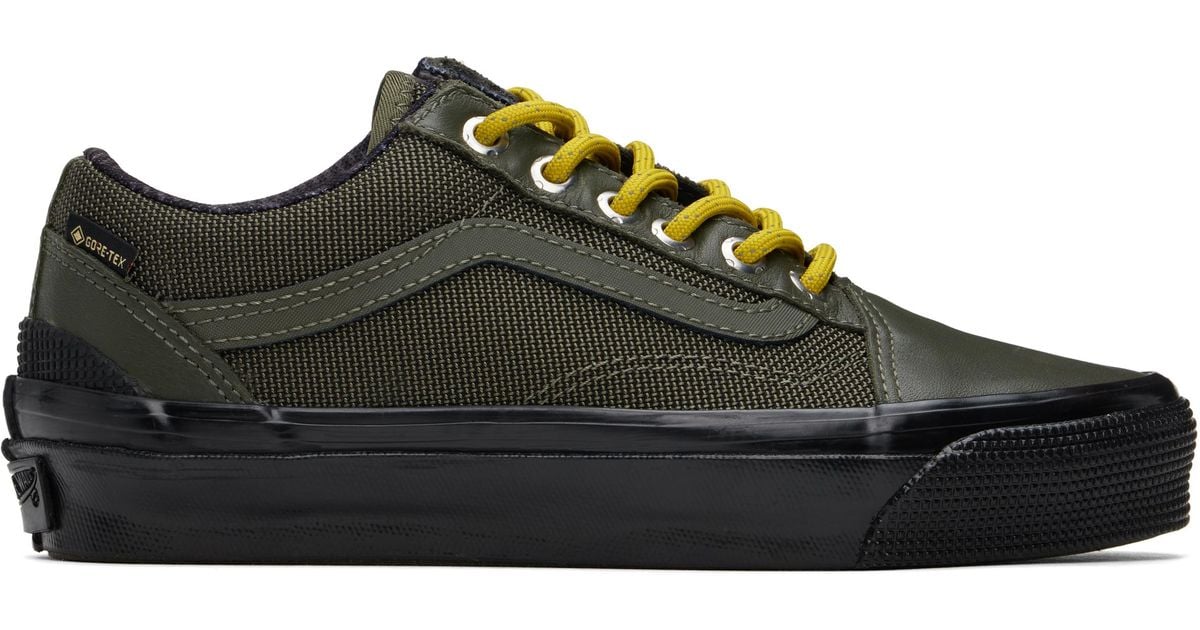 Vans Khaki Premium Old Skool Gore-Tex Sneakers in Black | Lyst