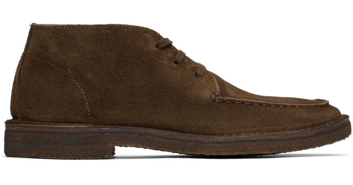 Drake's Crosby Moc-Toe Chukka Boots in Black for Men | Lyst UK