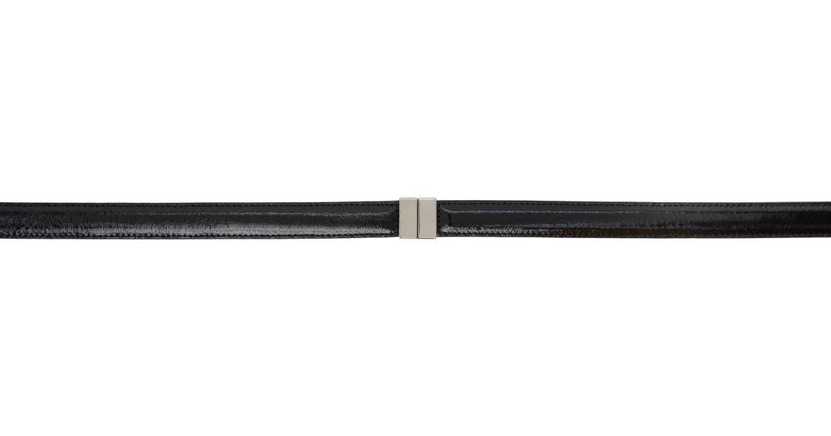 TOTEME Slide Clasp Belt in Black | Lyst