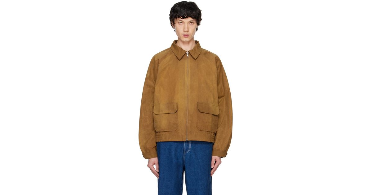 Bode Tan Coach'Jacket in Blue for Men | Lyst