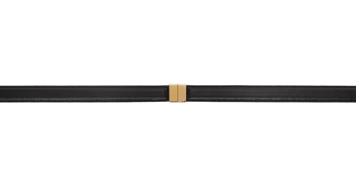 TOTEME Slide Clasp Belt in Black | Lyst