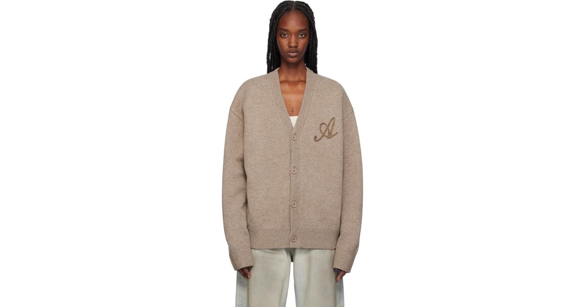 Axel Arigato Taupe Ash Signature Cardigan | Lyst