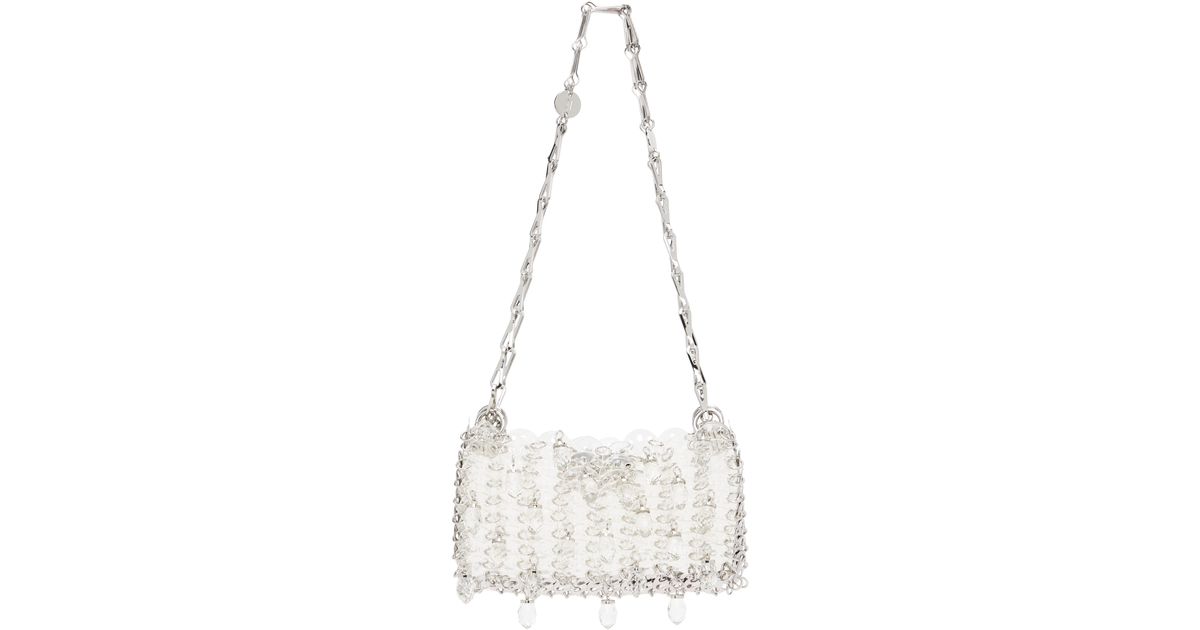 Rabanne Transparent 1969 Nano Crystal Resin Bag in White | Lyst UK
