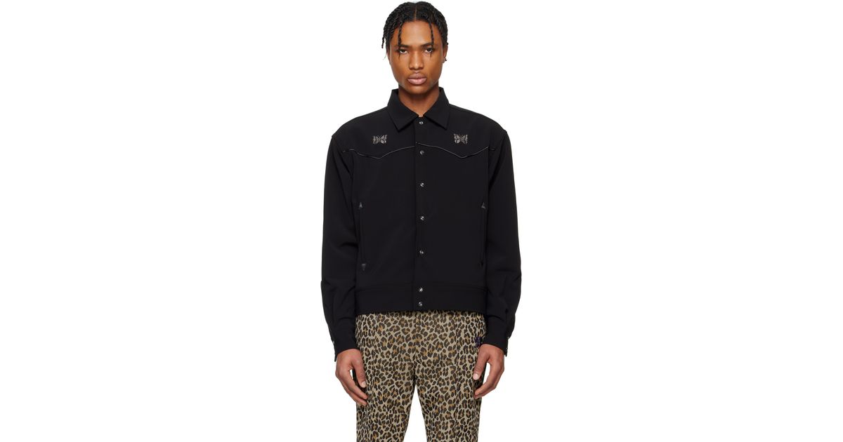 Needles Piping Cowboy Jacket in Black for Men | Lyst