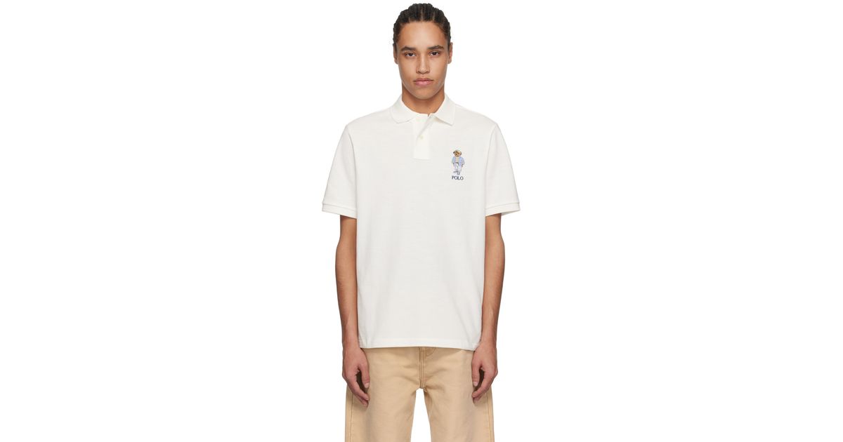 Polo Ralph Lauren Artisan Short Sleeve Polo in White for Men | Lyst