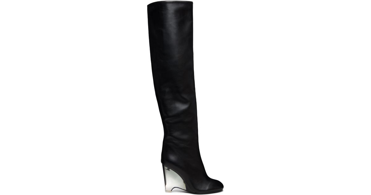 Alaïa Wedge 100 Boots in Black | Lyst UK