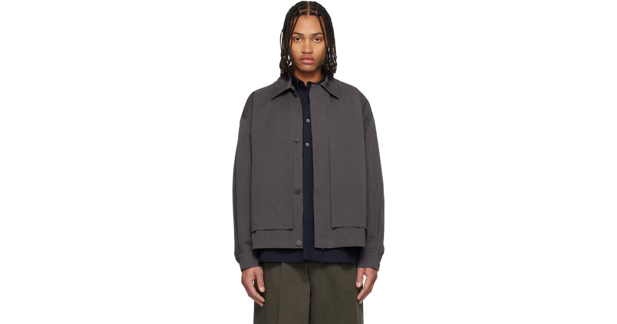 LE17SEPTEMBRE Cargo Pocket Jacket in Black for Men | Lyst