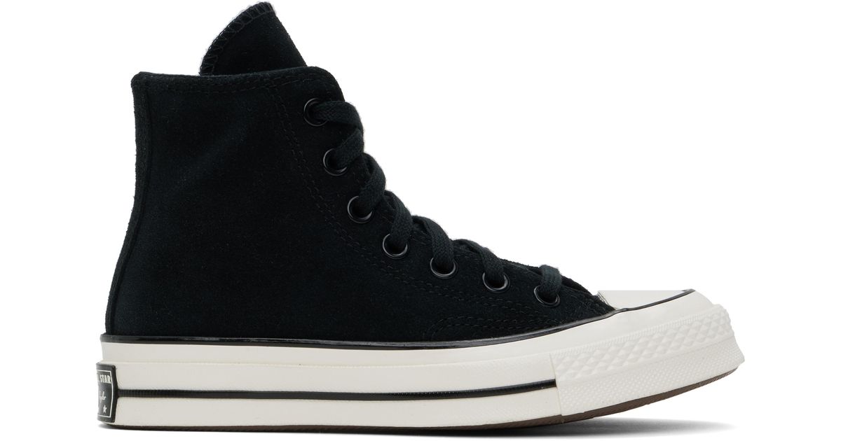 Converse Chuck 70 Heritage Color Suede Sneakers in Black | Lyst
