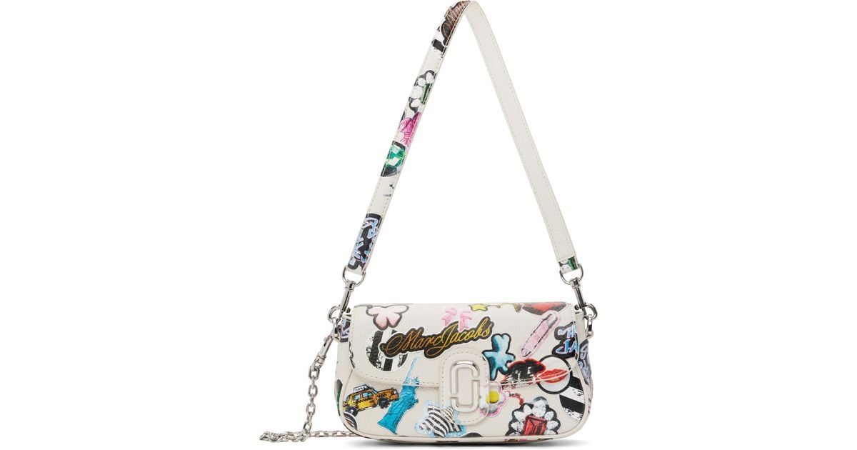 Marc Jacobs 'The Sticker Clover' Shoulder Bag in White | Lyst