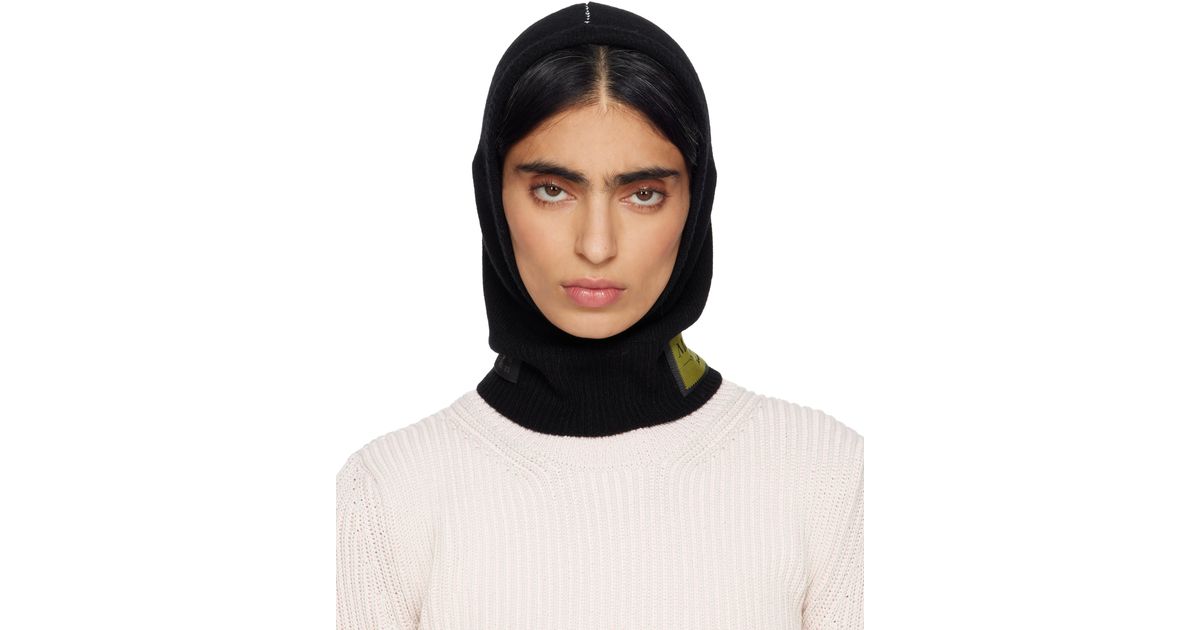 MM6 by Maison Margiela Access Labels Story Gauge 7 Balaclava in Black ...
