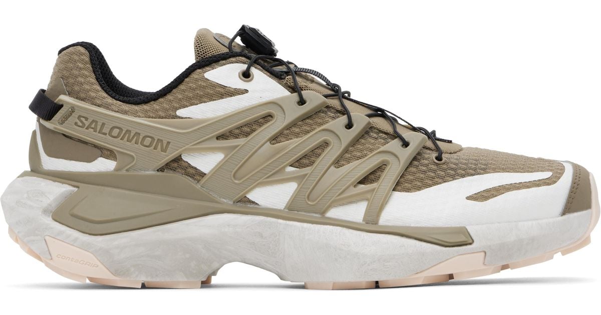 Salomon Khaki Xt Pu.Re Advanced Sneakers in Black | Lyst