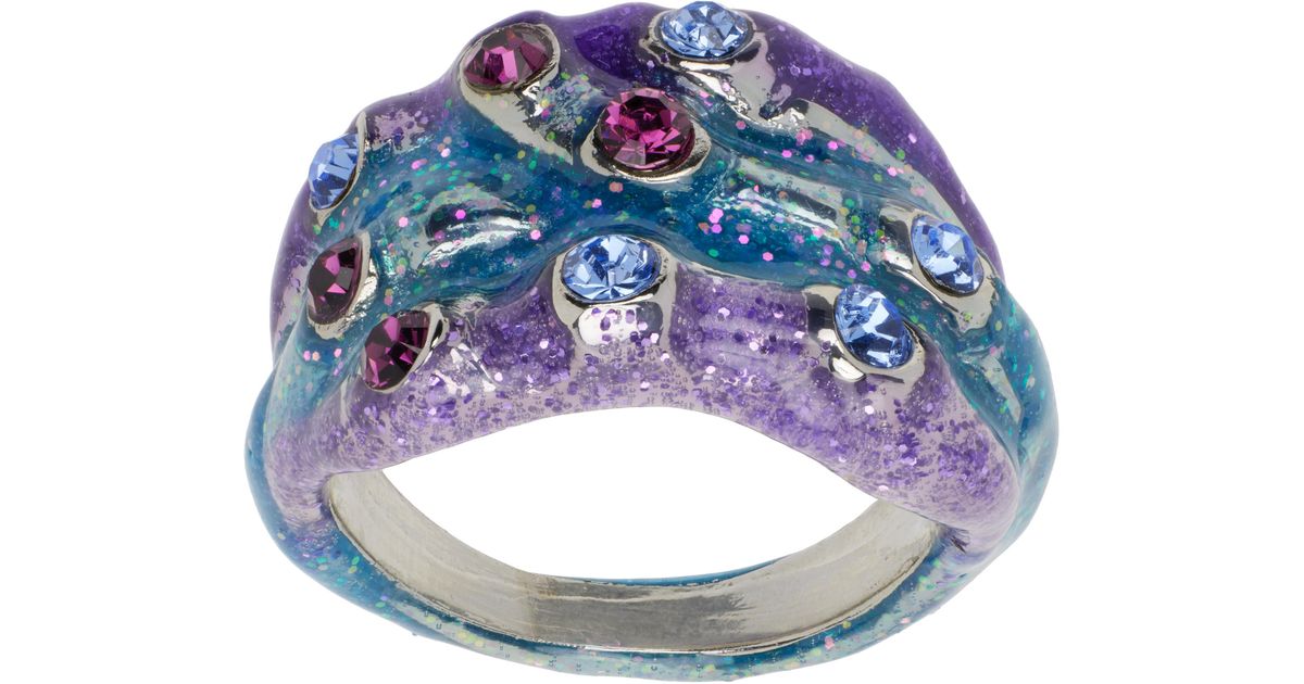 Collina Strada Stacked Ring in Blue | Lyst