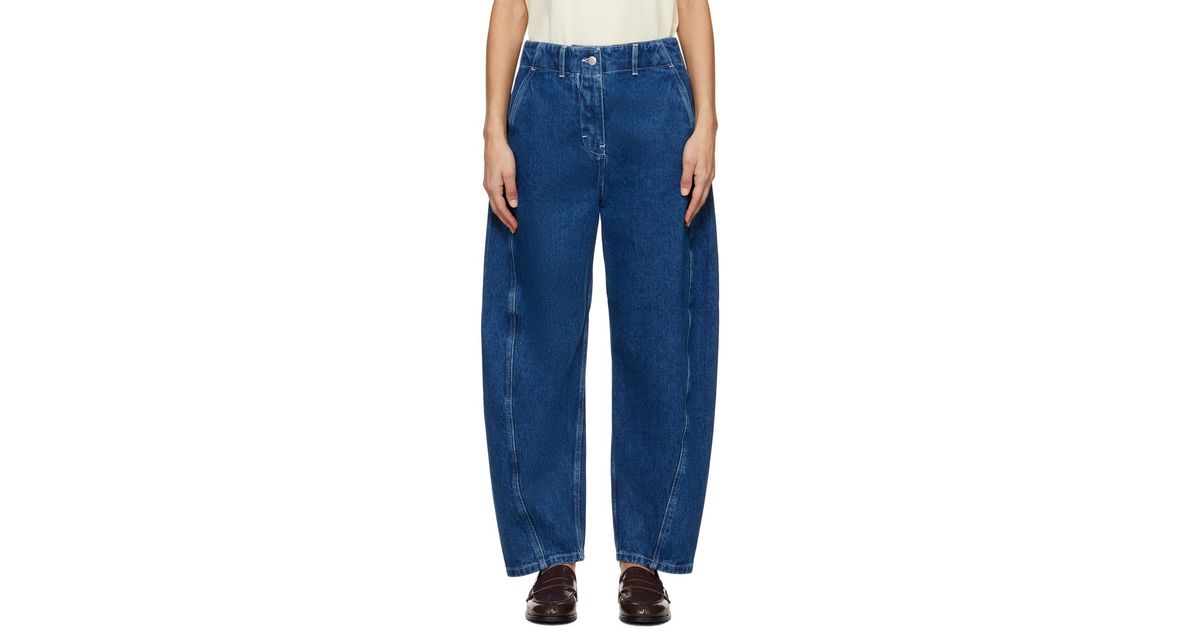 Studio Nicholson Indigo Akerman Jeans in Blue | Lyst