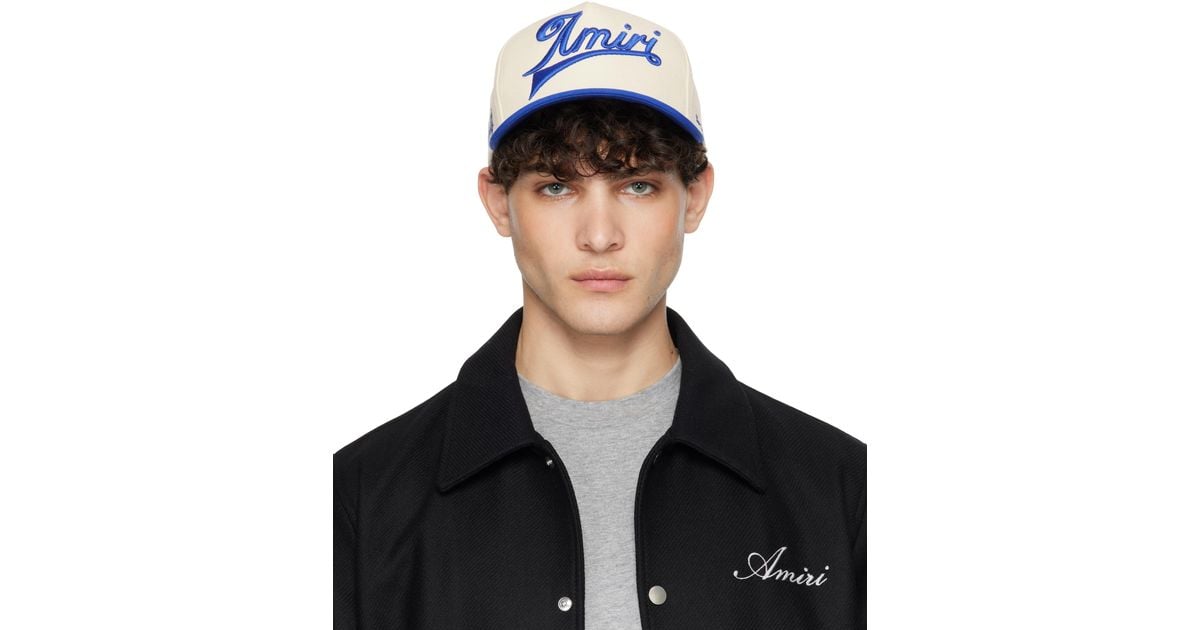 Amiri Off- & Two Tone Canvas Cap in Black for Men | Lyst