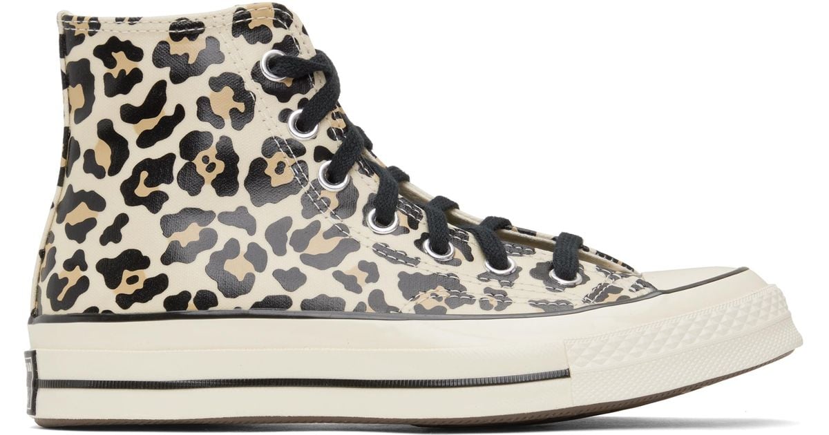 Converse Chuck 70 Glow-In-The-Dark Leopard Print High Top Sneakers in ...