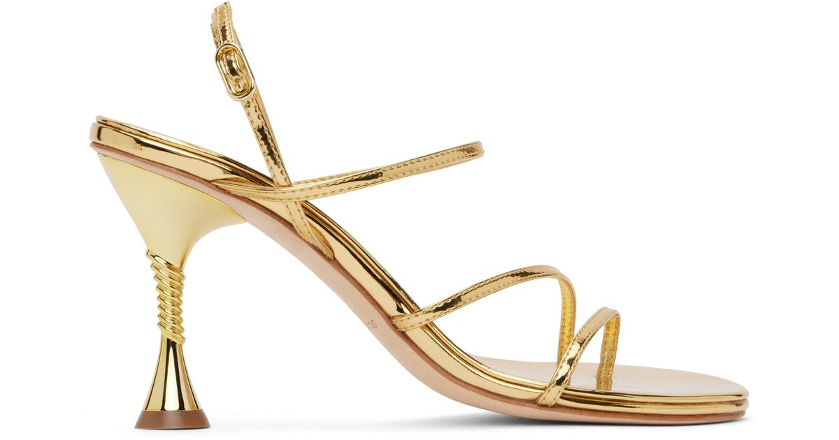 STUDIO AMELIA Helix 90 Heeled Sandals in Black | Lyst