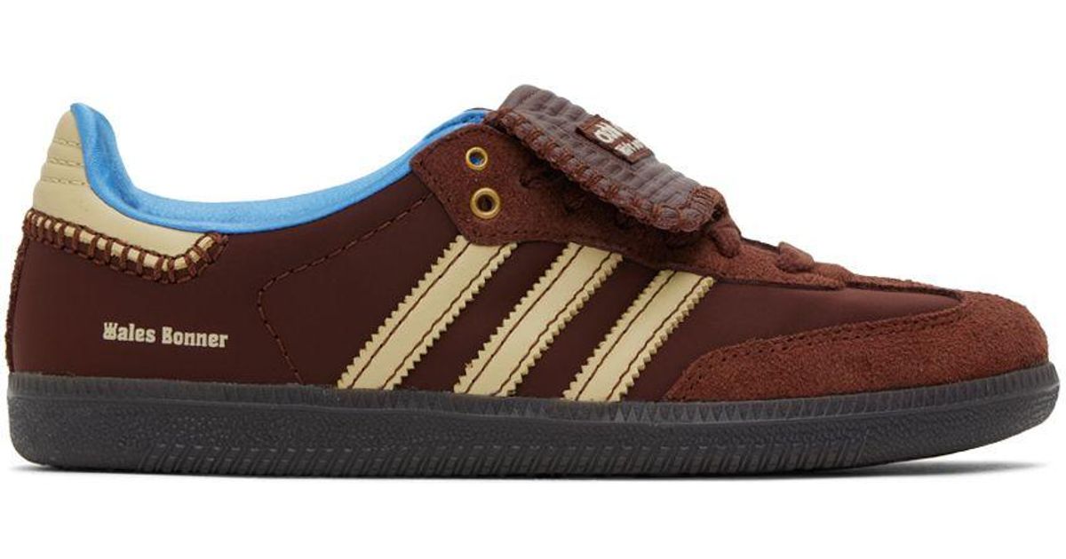 Wales Bonner Burgundy Adidas Originals Edition Samba Sneakers in Black ...