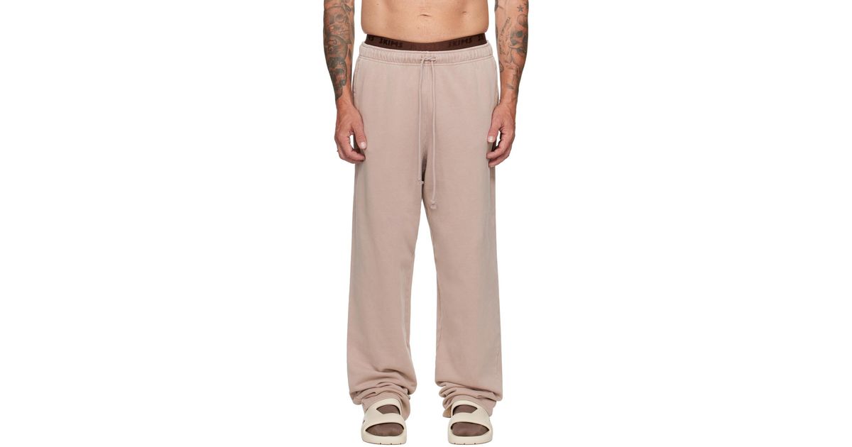 Skims Taupe Terry Classic Straight Leg Sweatpants in Natural for Men | Lyst
