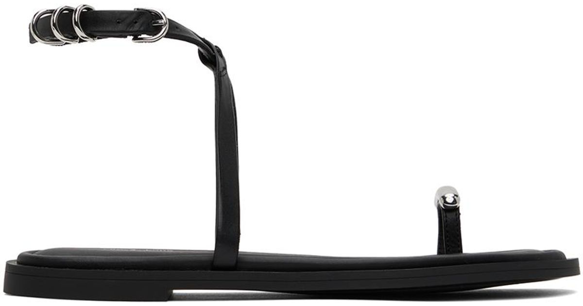 Rag & Bone Geo Ring Sandals in Black | Lyst
