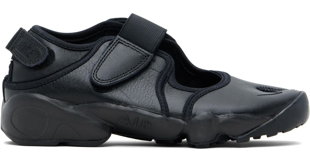 Nike Air Rift Leather Sneakers in Black | Lyst UK