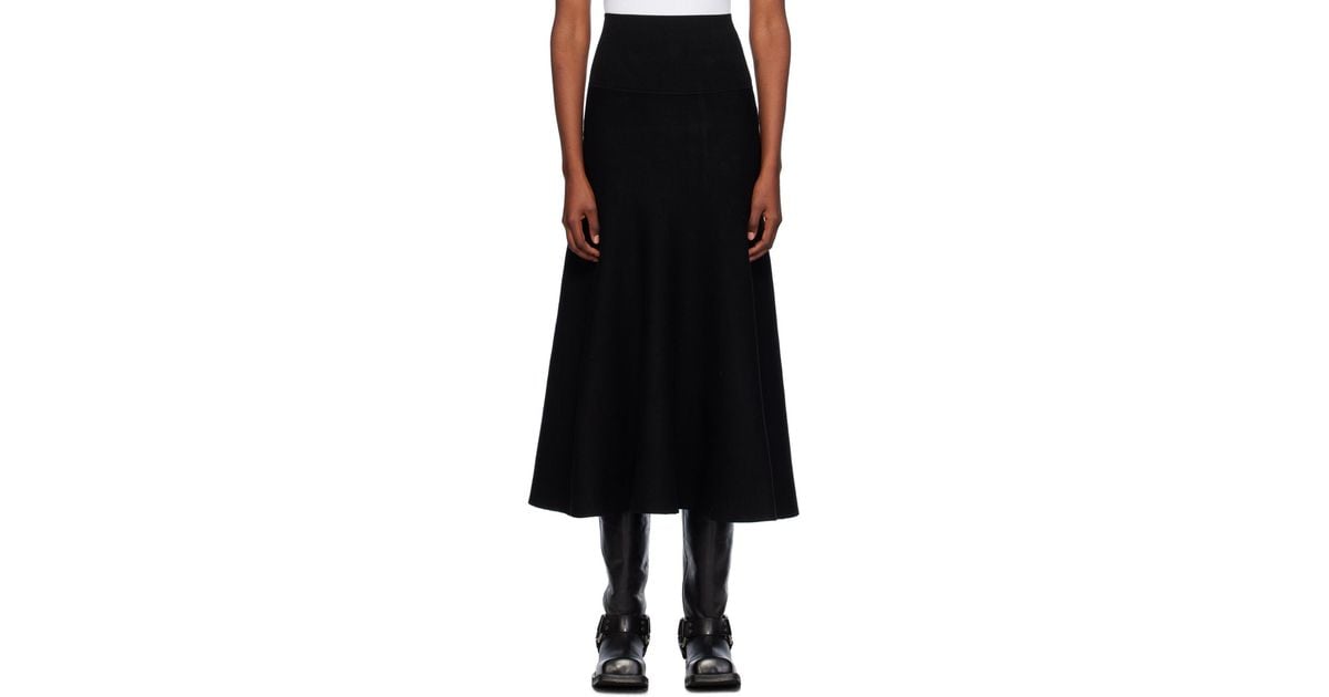 Frankie Shop Gabrielle Maxi Skirt in Black | Lyst