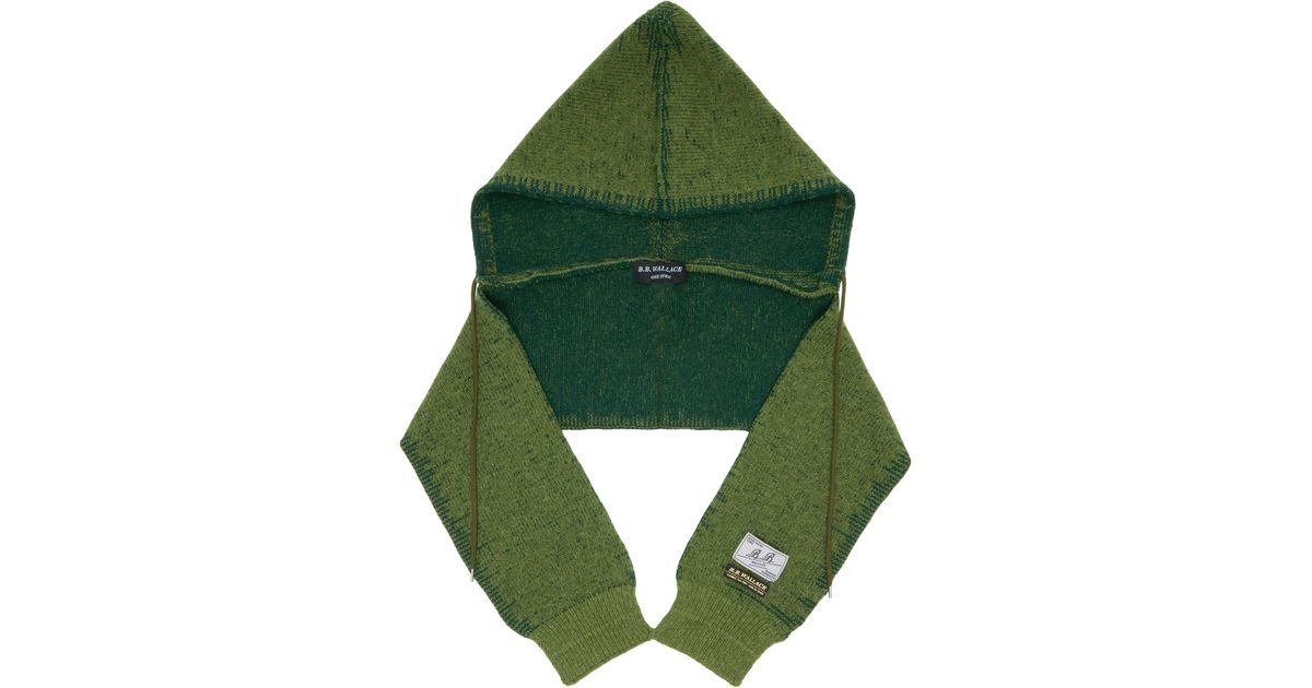 B.B. Wallace Blake Hood Scarf in Green | Lyst UK