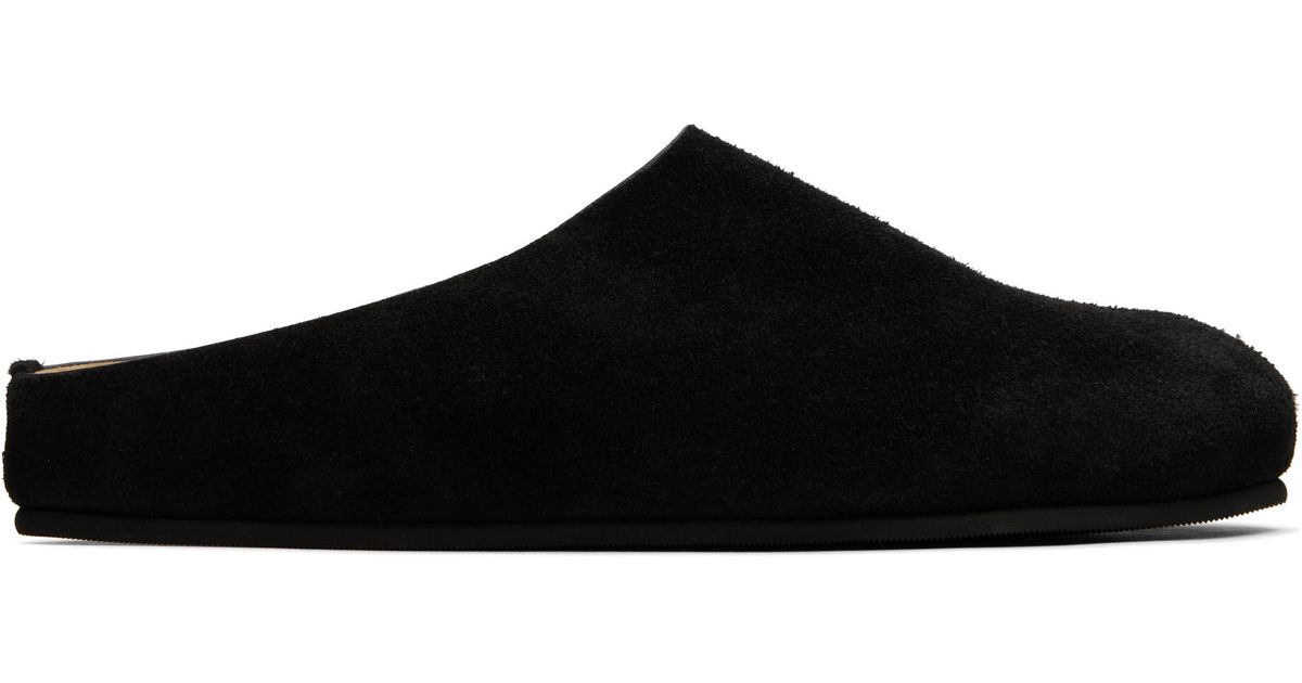 The Row Hugo Slippers in Black | Lyst