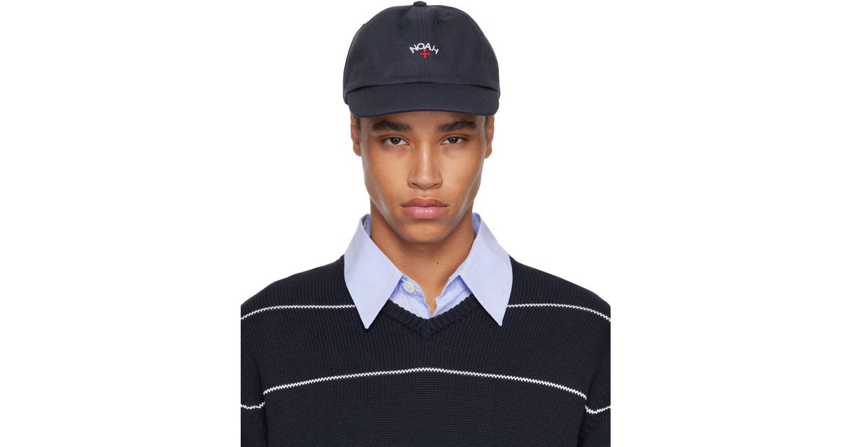 Noah Classic Core Logo 6-Panel Cap in Blue for Men | Lyst