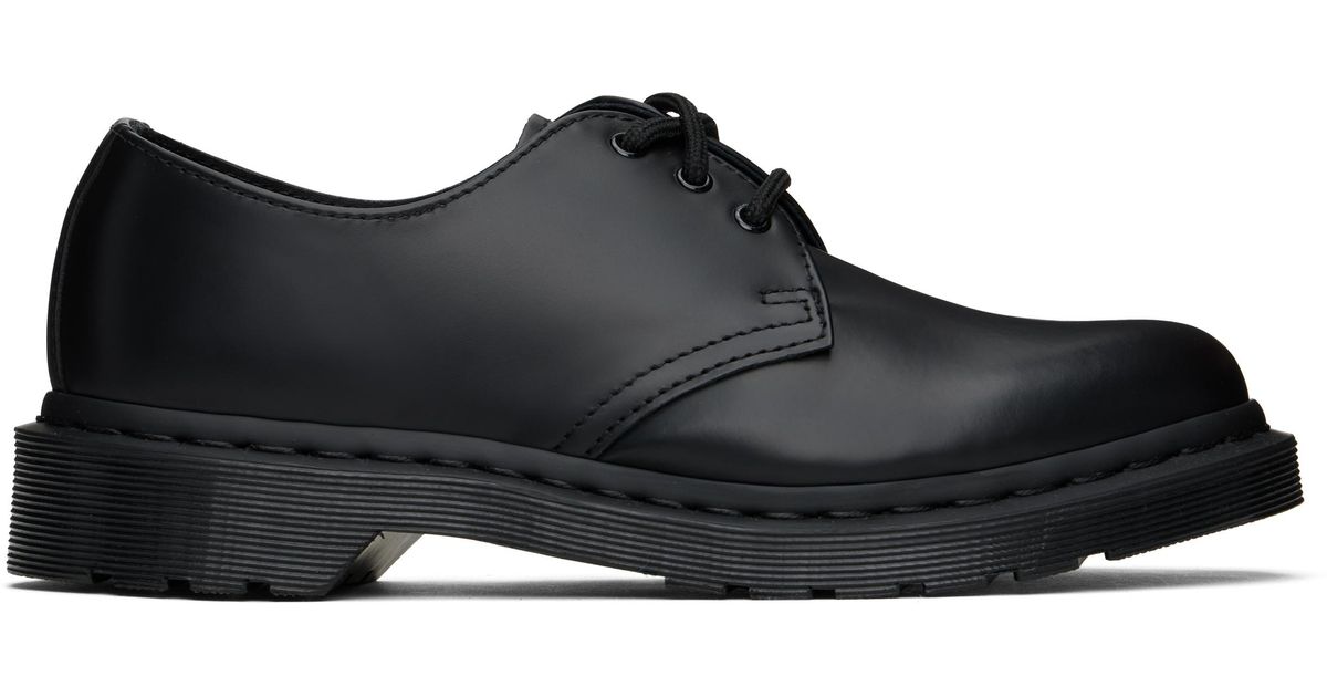 Dr. Martens 1461 Mono Smooth Leather Derbys in Black for Men | Lyst