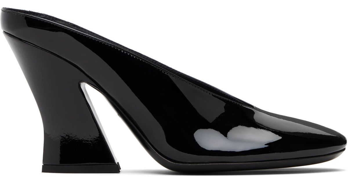 Givenchy Sculpted Mule Heels in Black | Lyst