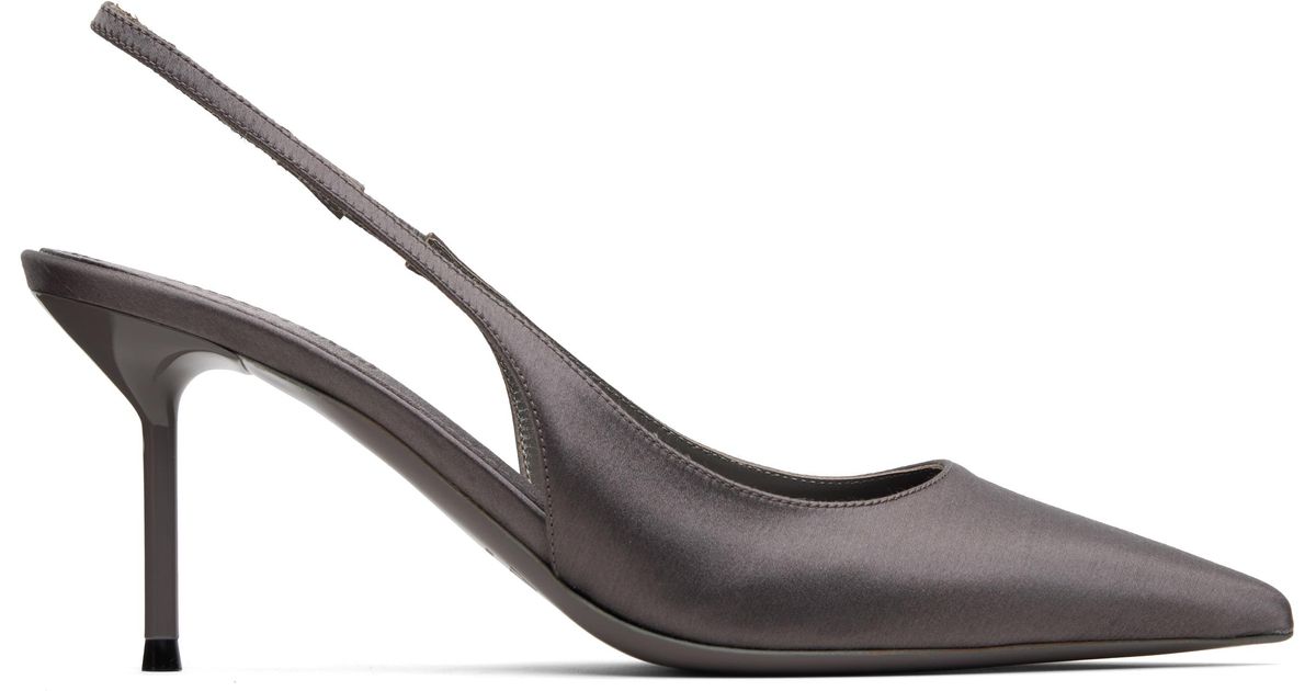 Paris Texas Lidia Slingback 70 Heels in Black | Lyst UK