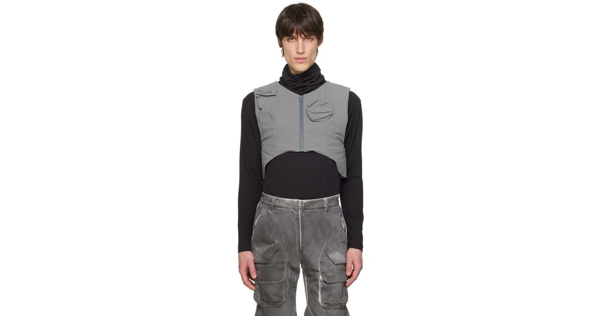Uncertain Factor Dustman Explores Vest in Black for Men | Lyst