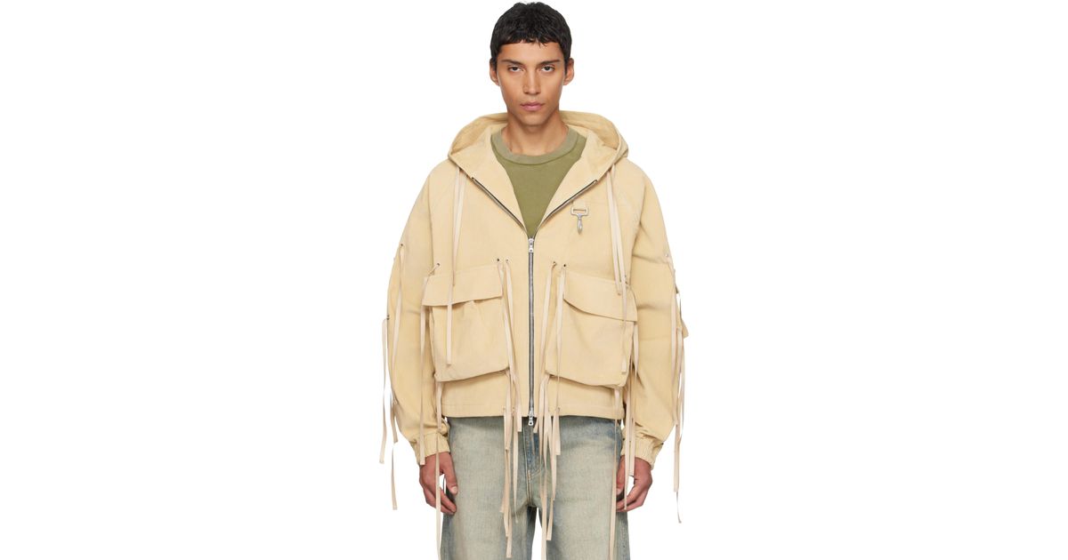 Reese Cooper Corduroy Modular Pocket Hooded Jacket in Natural for Men ...