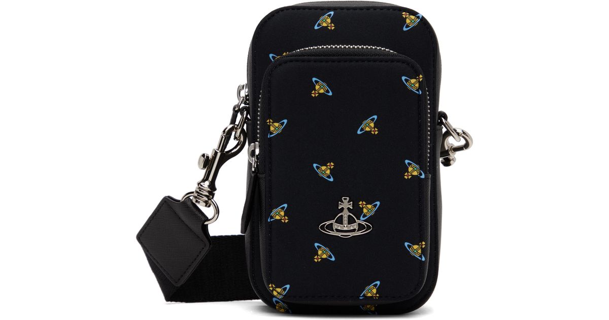 Vivienne Westwood Phone Crossbody Pouch in Black for Men | Lyst
