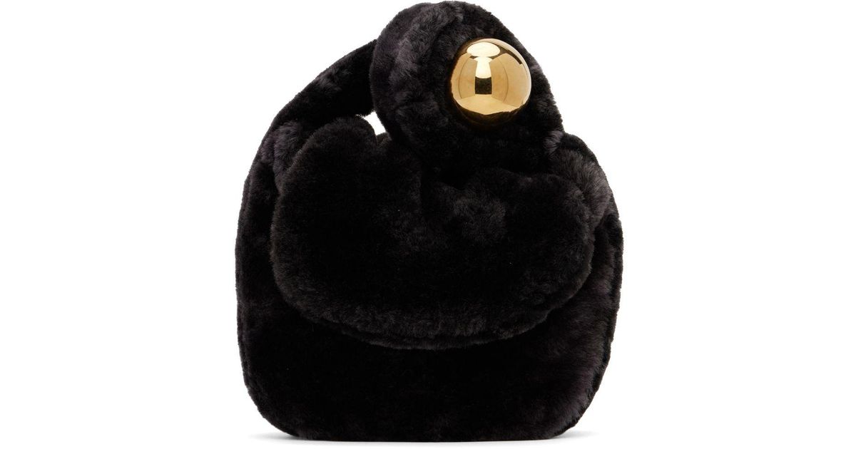 Jil Sander Small Sphere Pouch in Black | Lyst