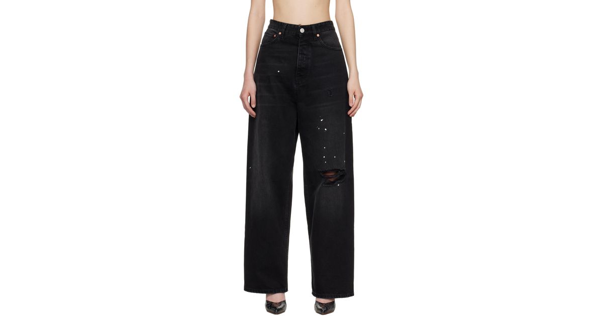 Vetements Ripped Jeans in Black | Lyst UK