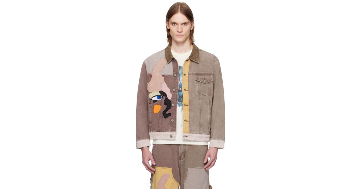 Kidsuper Patchwork Face Colorblocked Twill Jacket for Men | Lyst UK