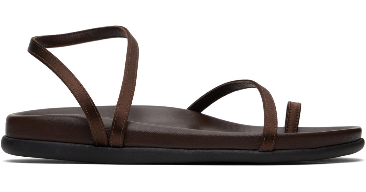 Ancient Greek Sandals Eleftheria Footbed Sandals in Black | Lyst