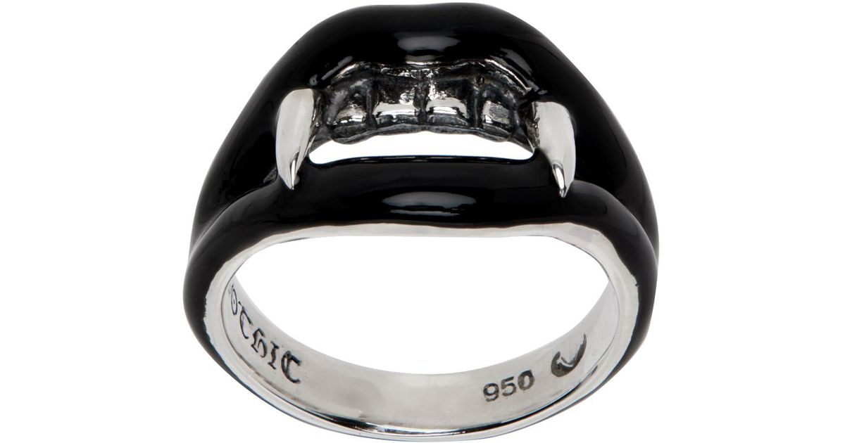 Yohji Yamamoto Black Vampire Fang Ring in Brown for Men | Lyst