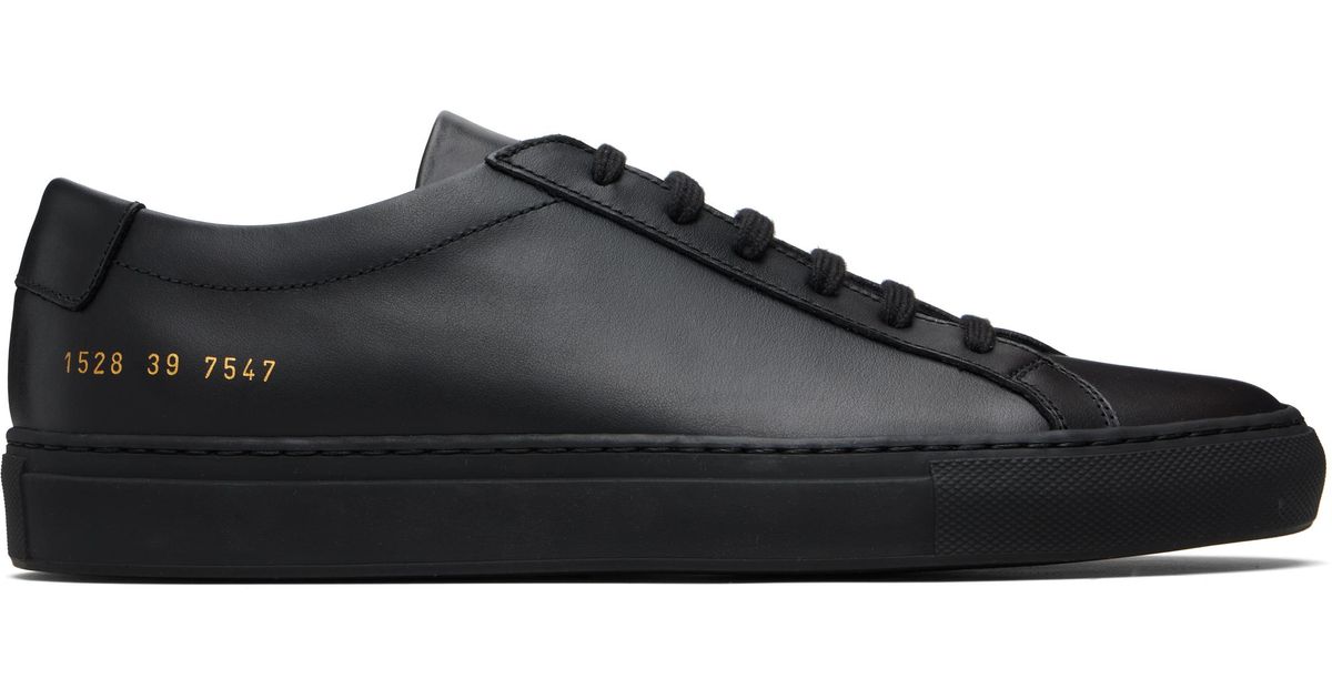 Common Projects Original Achilles Low Sneakers in Black for Men | Lyst