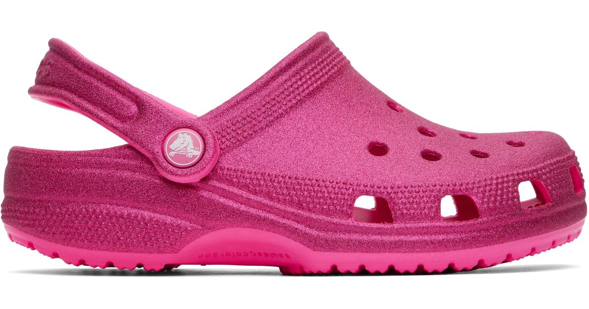 Crocs™ Classic Glitter Clogs in Black | Lyst