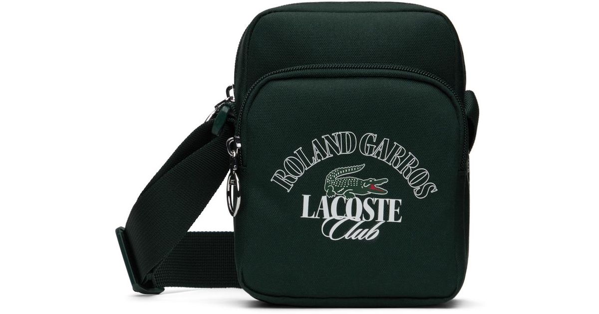 Lacoste Roland Garros Edition Mini Bag in Green for Men | Lyst UK