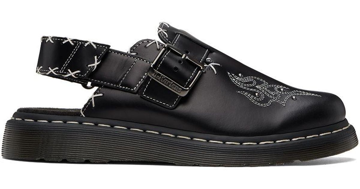 Dr. Martens Black Jorge Ii Gothic Americana Slingback Mules for Men | Lyst